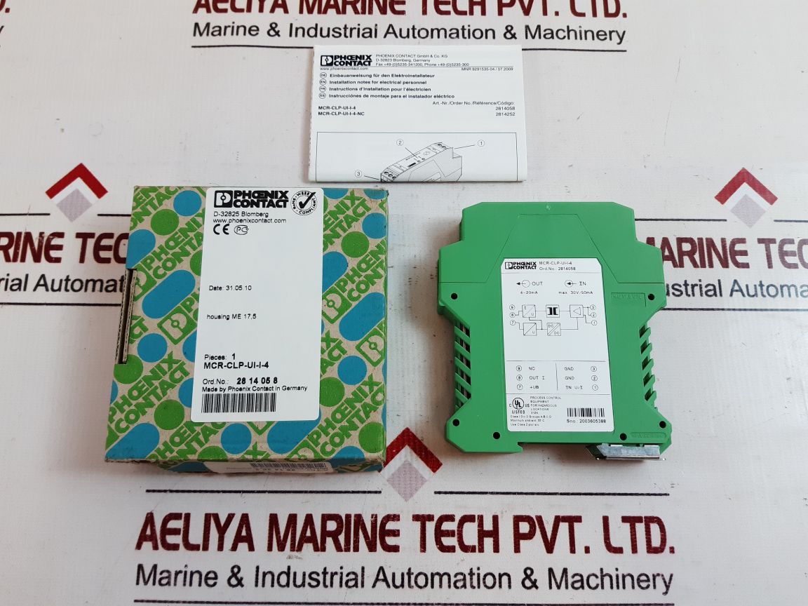 Phoenix contact mcr-clp-ui-i-4 converter module – Aeliya Marine Tech