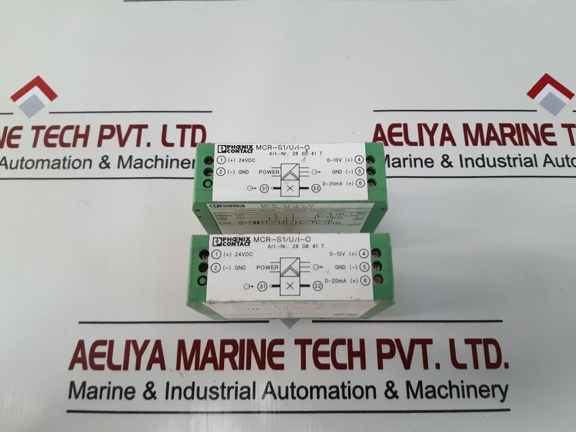 Phoenix Contact Mcr-s1/U/I-o Current Transformer 20-3020-30Vdc – Aeliya ...