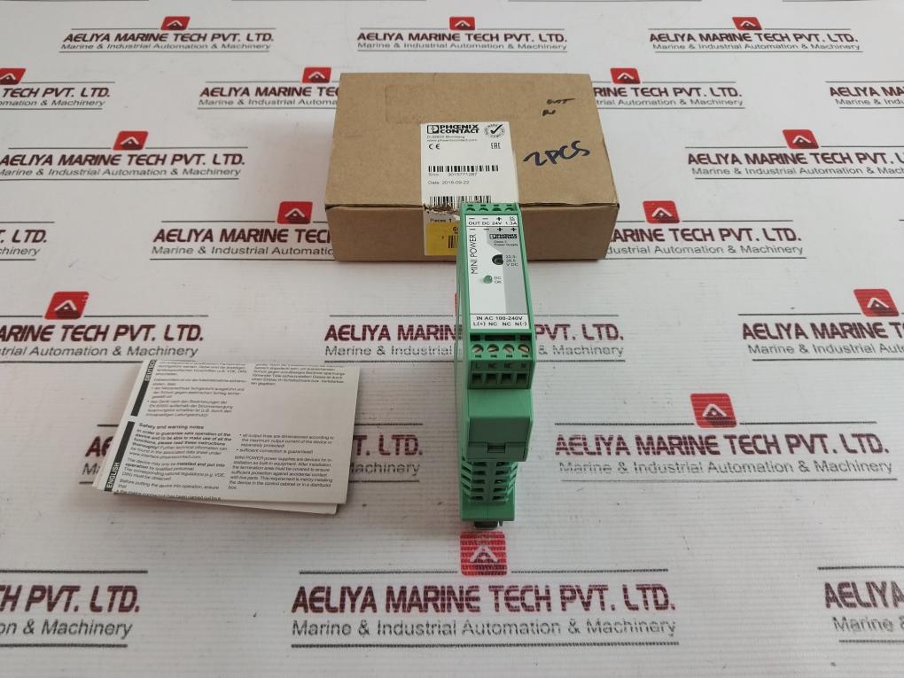 Phoenix Contact Mini-ps-100-240Ac/24Dc/1.3 Mini Power Supply – Aeliya Marine Tech®