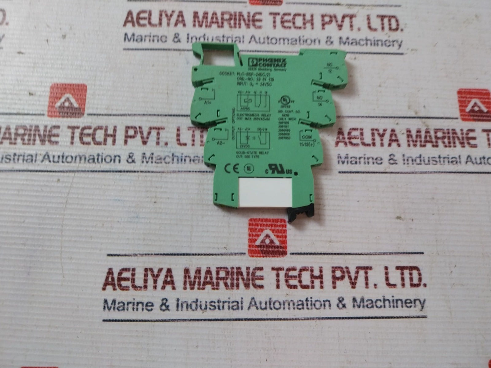 Phoenix Contact Plc-bsp-24Dc/21 Relay Base 2967219 – Aeliya Marine Tech®