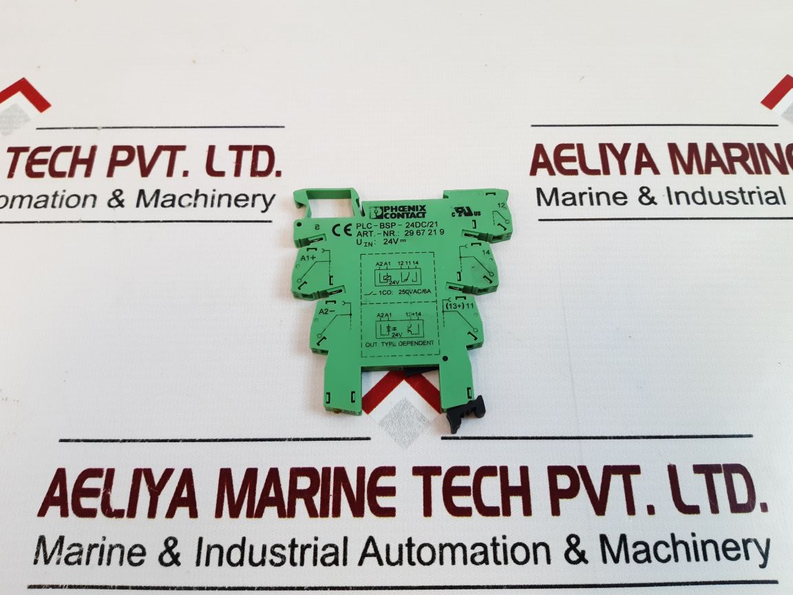 Phoenix Contact Plc-bsp-24Dc/21 Terminal Block Relay 2967219 Free ...