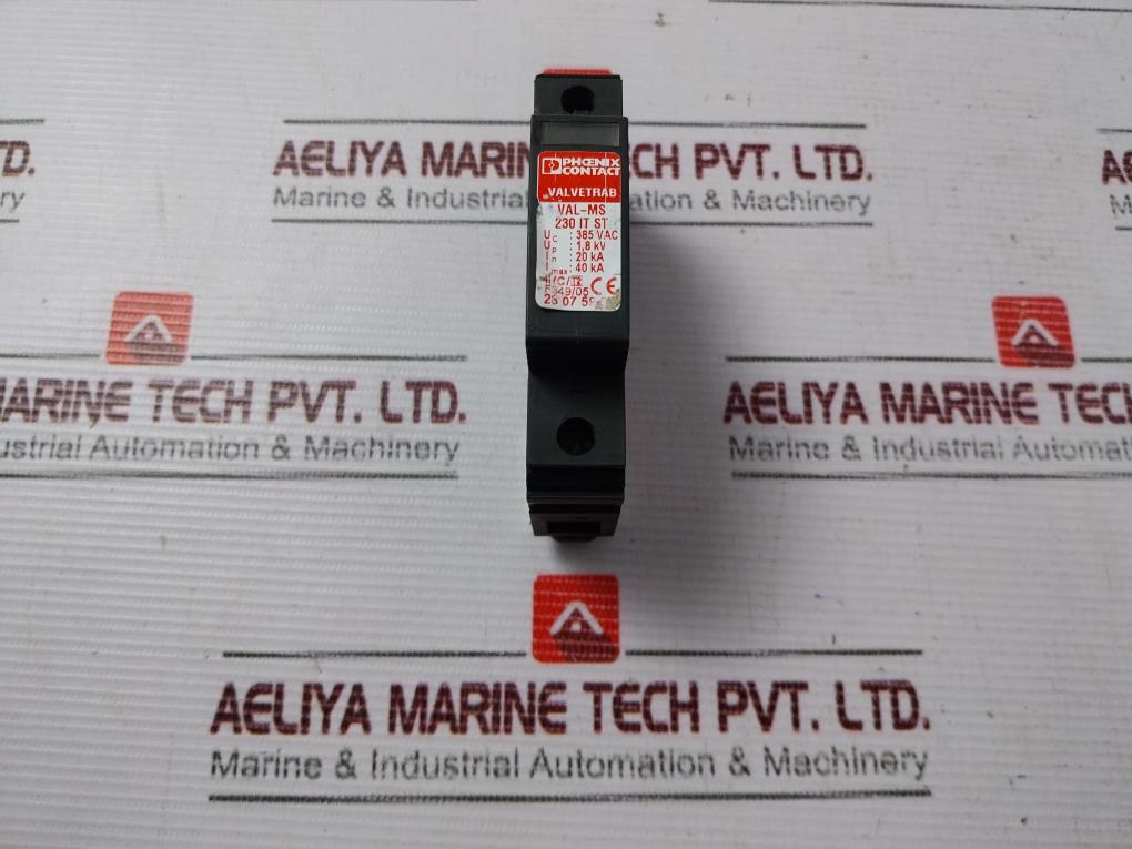 Phoenix Contact Val-ms 230 It St Valetrab & Surge Protection Module W ...