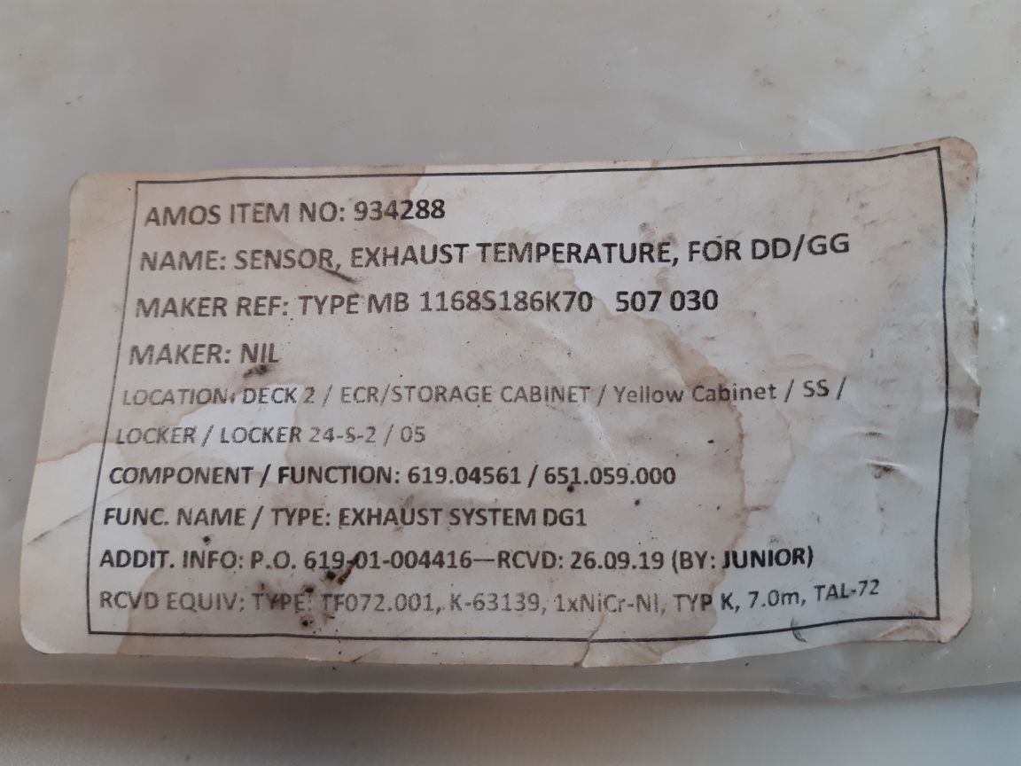 Plöger Sensor Tf072.001 Exhaust Temperature Sensor 1X Nicr-ni – Aeliya ...