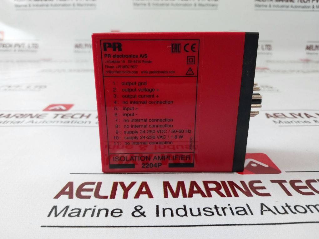 Pr Electronics 2204 Isolation Amplifier 2204_P – Aeliya Marine Tech