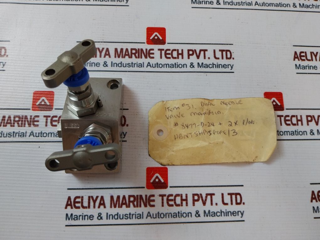 Pressure Dynamics 8477-d-24C Dual Needle Valve Manifold – Aeliya Marine ...