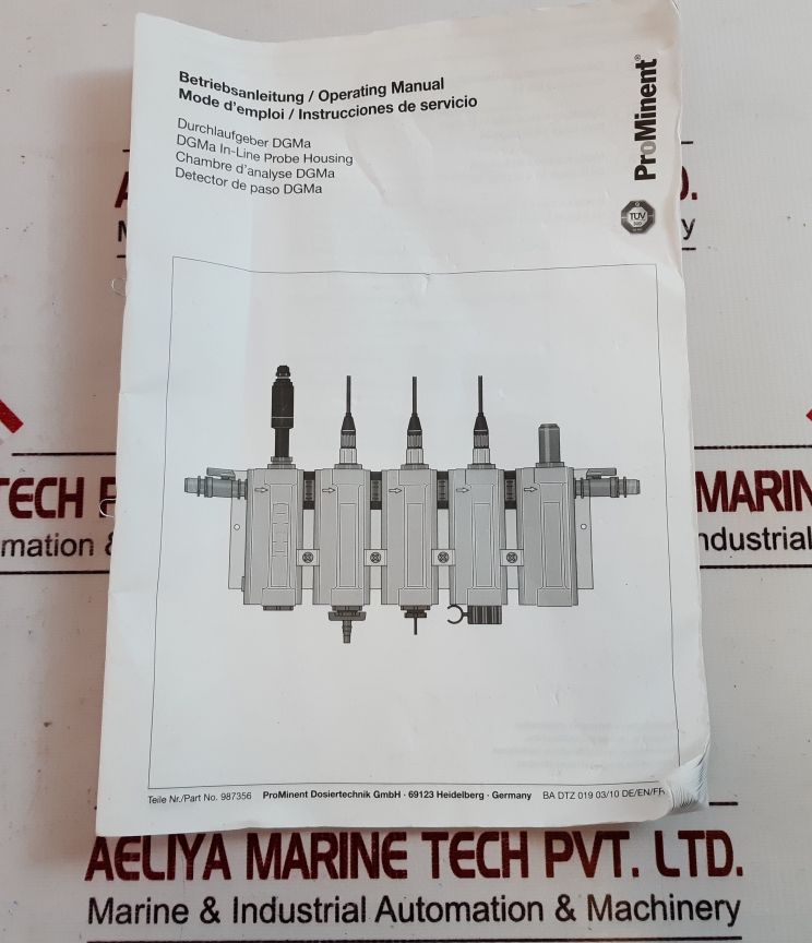 Prominent 987356 Dgma In-line Probe Housing Set – Aeliya Marine Tech®