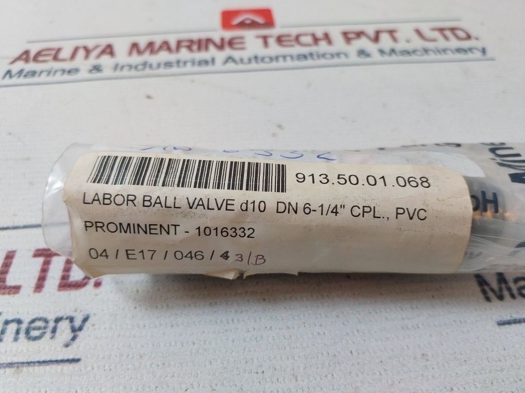 Prominent Dn6-1/4” Labor Ball Valve D10 – Aeliya Marine Tech