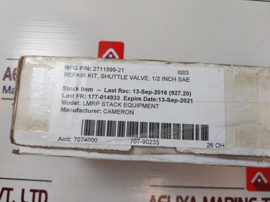 Proserv 18100-063B Gilmore Valve 1/2" Shuttle Repair Kit – Aeliya Marine Tech