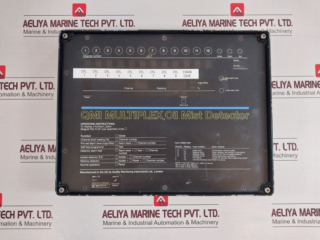 Qmi Mp12 Multiplex Oil Mist Detector – Aeliya Marine Tech