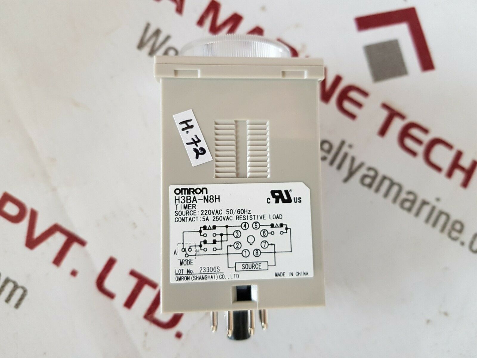 Omron h3ba-n8h timer 220vac 1.2s to 300h – Aeliya Marine Tech