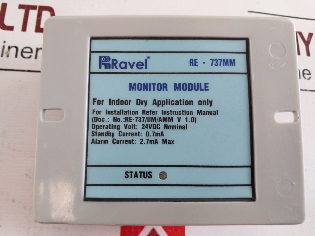 Ravel Electronics Re-737Mm Fire Alarm System Control Module/Monitor ...
