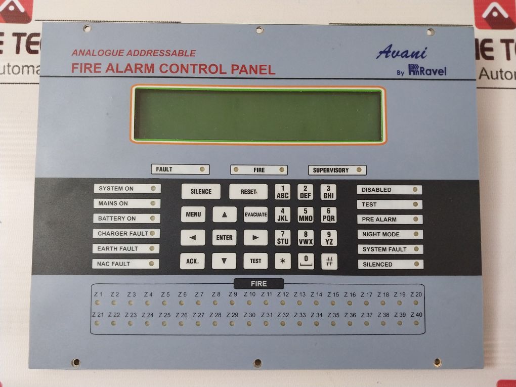 Ravel Fire Alarm Control Front Panel – Aeliya Marine Tech