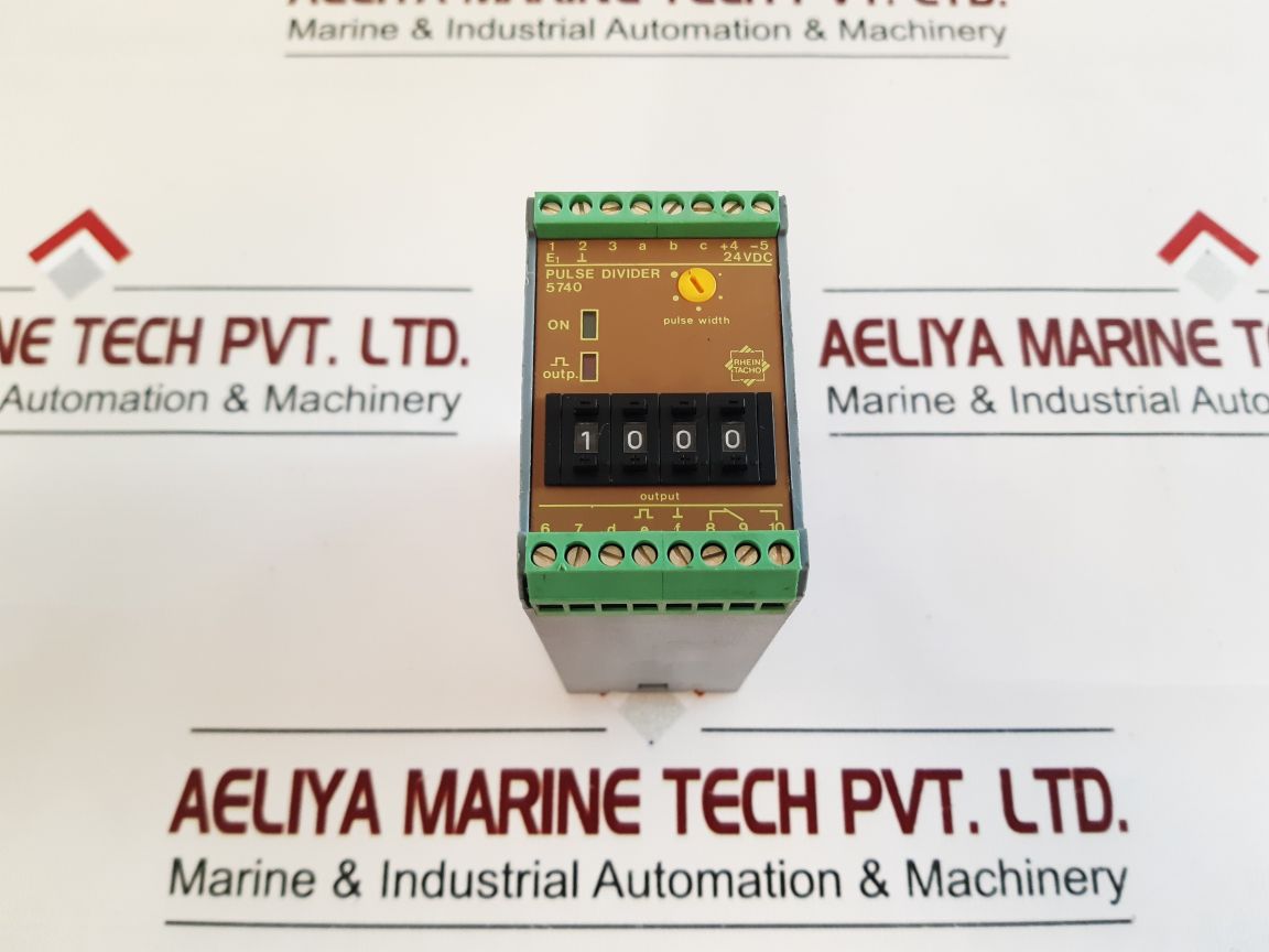 Rheintacho 5740 000 Pulse Divider 5740 24 Vdc 1343/008 – Aeliya Marine Tech