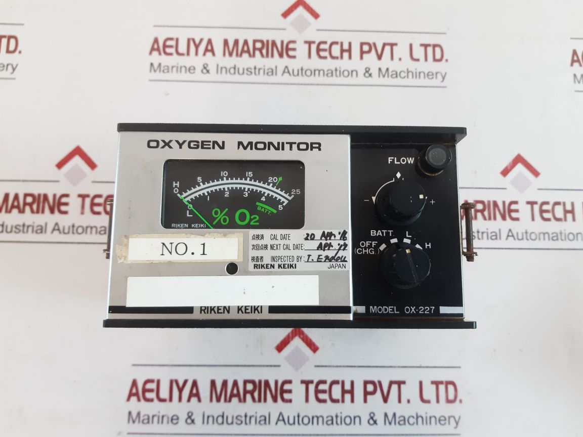 Riken Keiki Ox-227 Oxygen Monitor – Aeliya Marine Tech