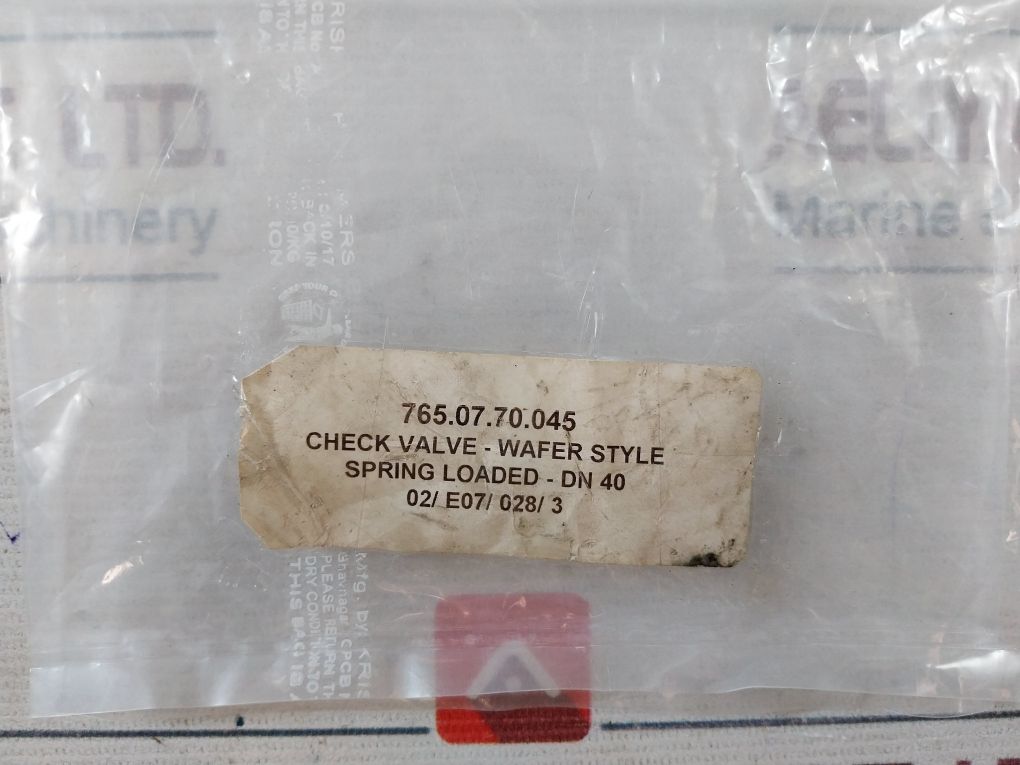 Ritag Sr30.40 Wafer Style Check Valve – Aeliya Marine Tech