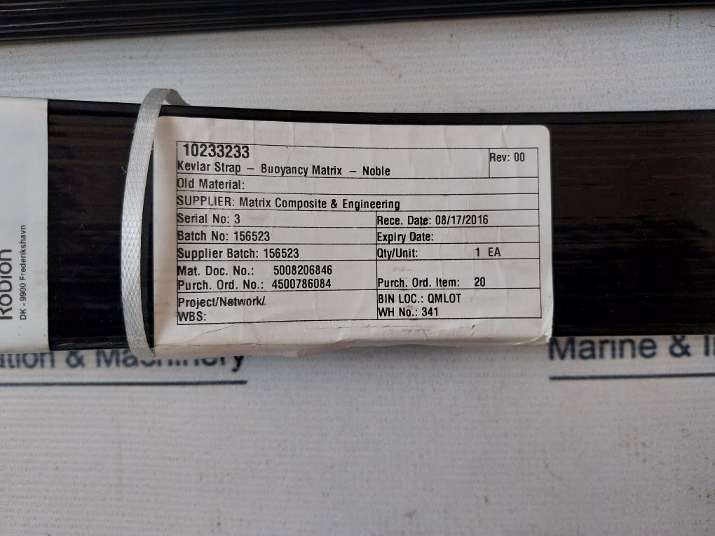 Roblon Flex Strap 60 X 8465 Kevlar Buoyancy Matrix Strap – Aeliya ...