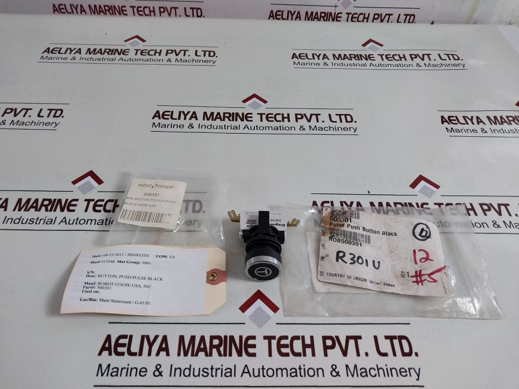 Robot Coupe 500301 Pulse Push Button,Black – Aeliya Marine Tech