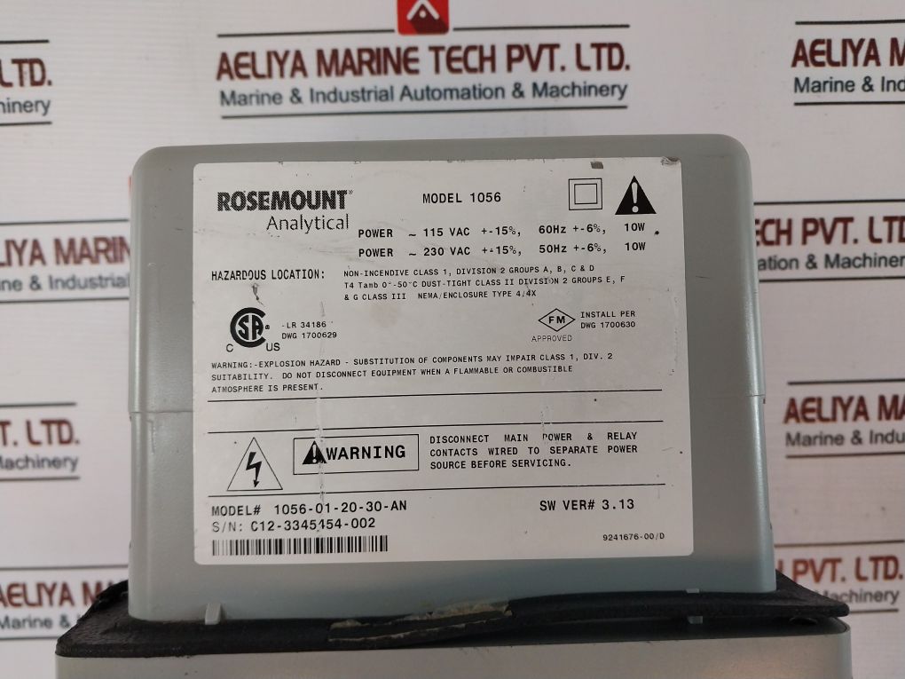 Rosemount 1056-01-20-30-an Dual Input Intelligent Analyzer 230V Ac ...