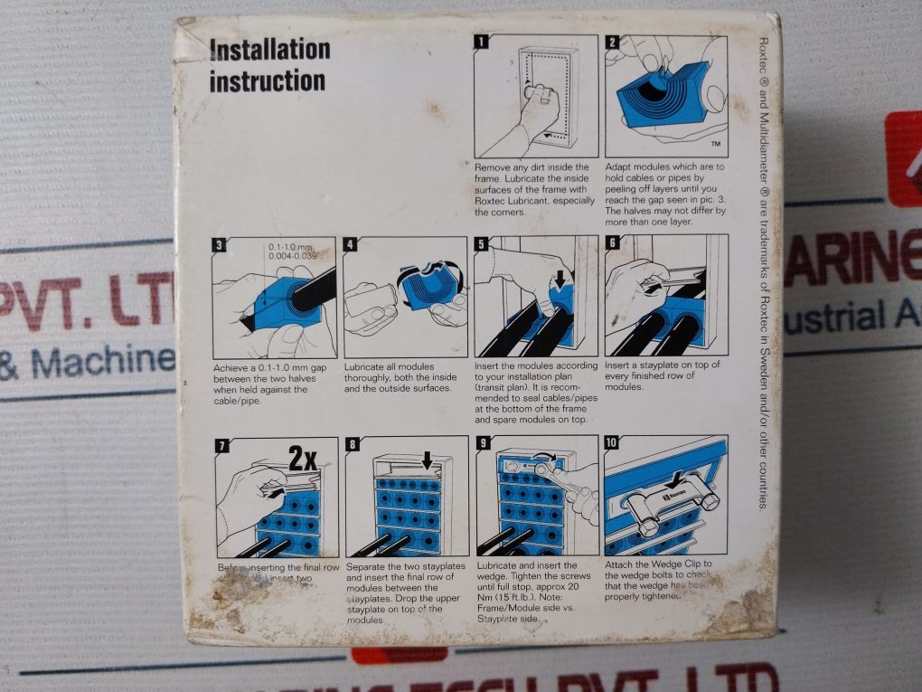 Roxtec Rm60 Multidiameter Modules – Aeliya Marine Tech