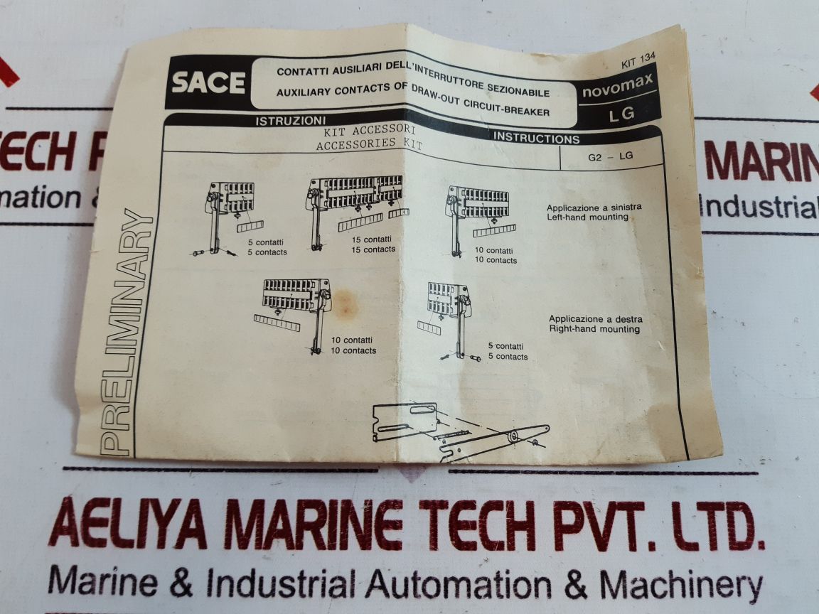 Sace Auxiliary Contacts Of Draw-out Circuit-breaker – Aeliya Marine Tech®