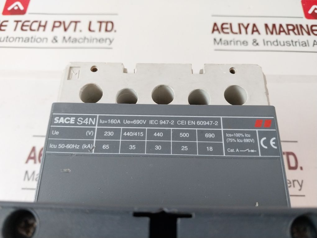 Abb Sace S4N Circuit Breaker 3-pole Ag02103963 Iec 947-2 – Aeliya Marine Tech