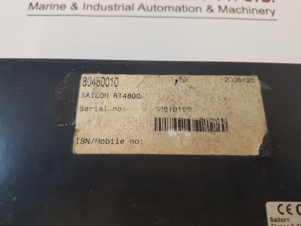 Sailor Rt4800 Vhf Thrane & Thrane 12V Dc – Aeliya Marine Tech