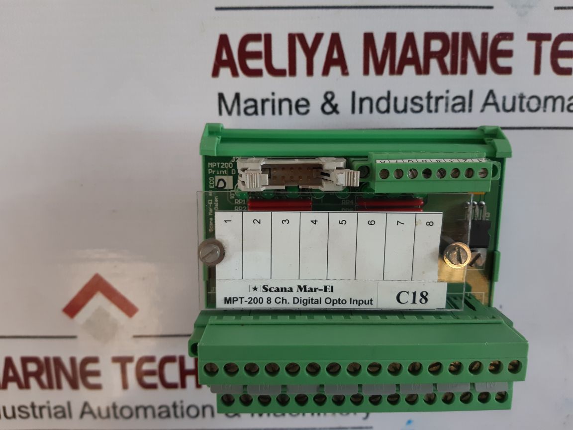 Scana Mar-el Mpt-200 8 Ch. Digital Opto Input Module – Aeliya Marine Tech