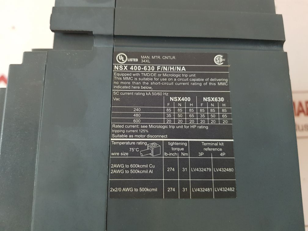 Schneider Electric Compact Nsx 400N Circuit Breaker – Aeliya Marine Tech