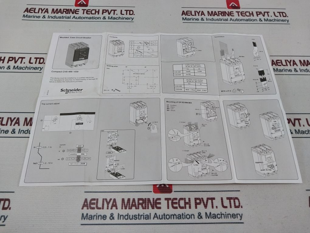 Schneider Electric Cvs630F Moulded Case Circuit Breaker – Aeliya Marine ...