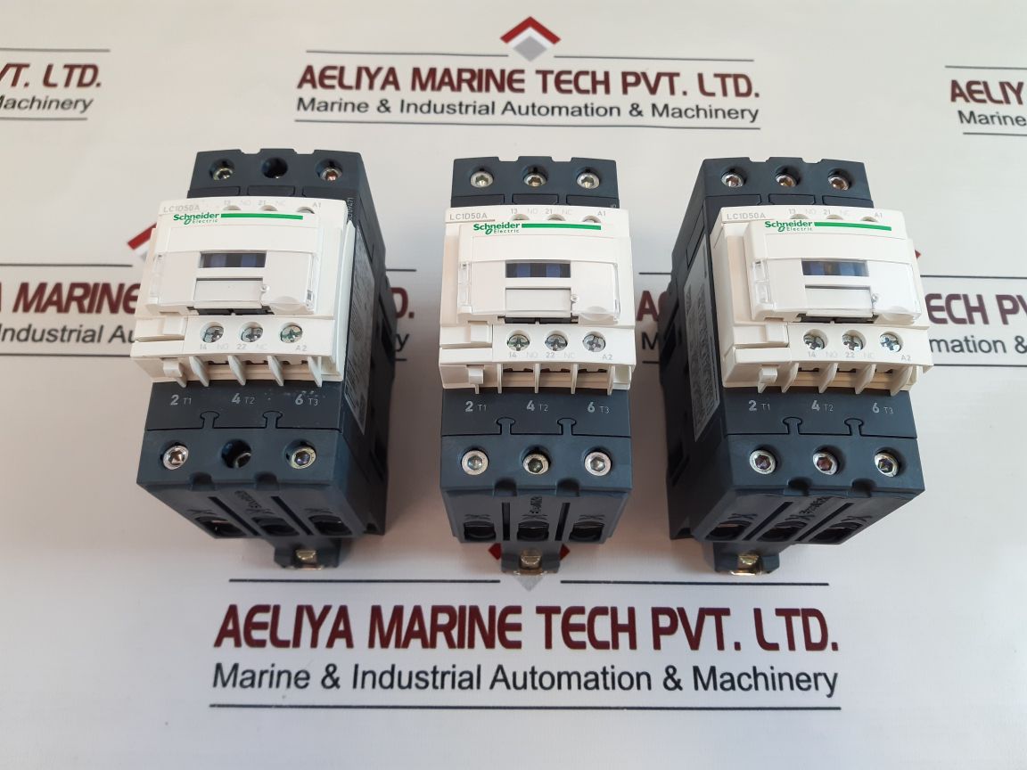 Schneider Electric Lc1D50A 3-pole Contactor 440V-50A-24V Ac Coil ...