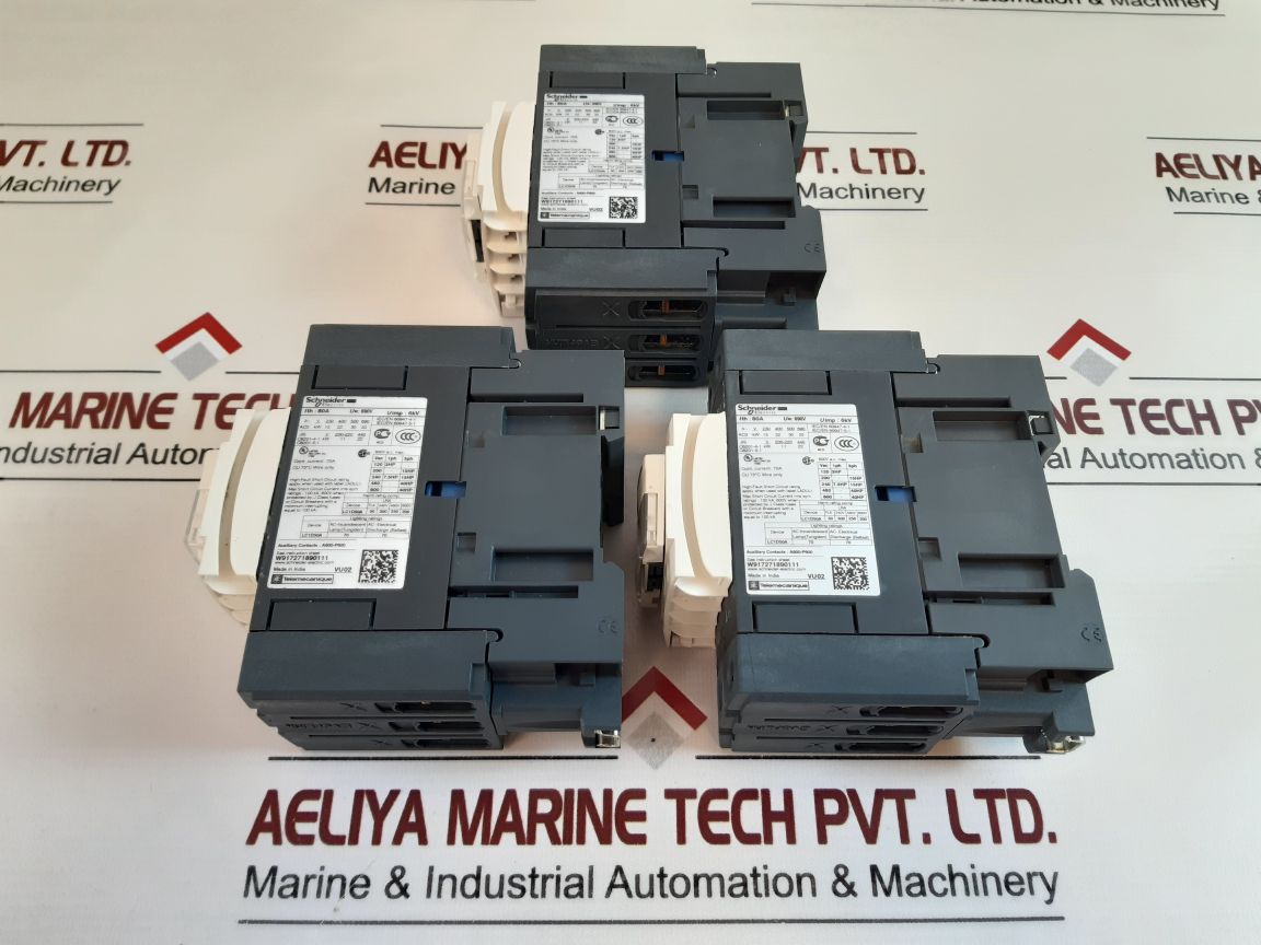 Schneider Electric Lc1D50A 3-pole Contactor 440V-50A-24V Ac Coil ...