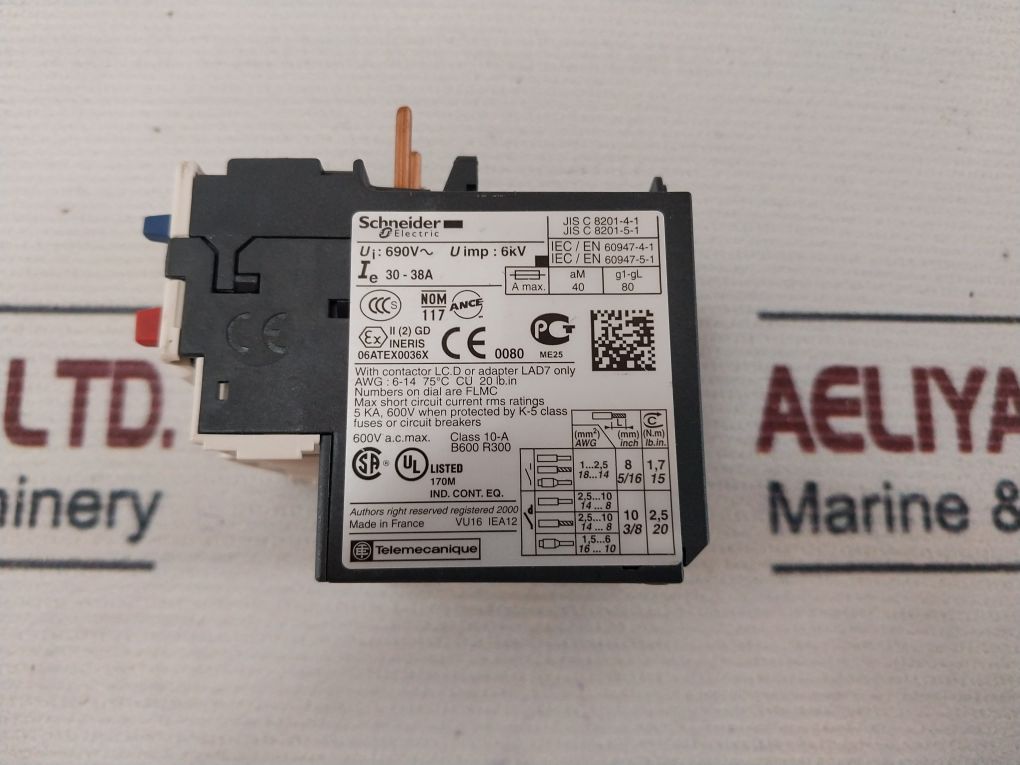 Schneider Electric Lrd 35 Thermal Overload Relay – Aeliya Marine Tech®