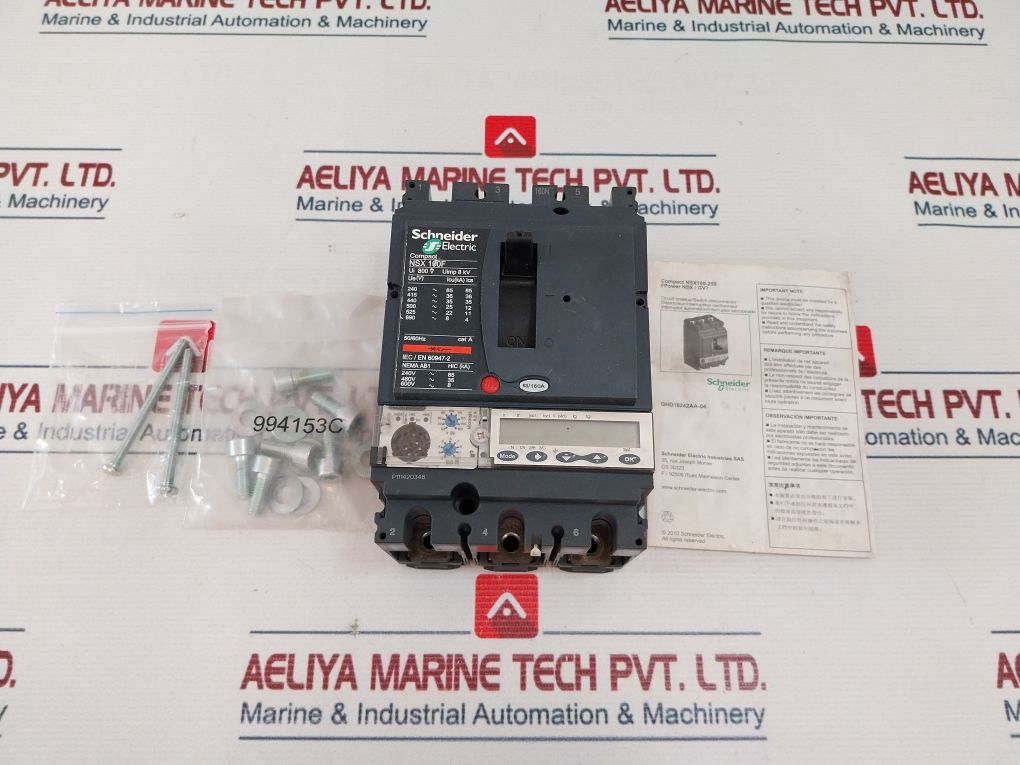 Schneider Electric Nsx 100F Circuit Breaker – Aeliya Marine Tech