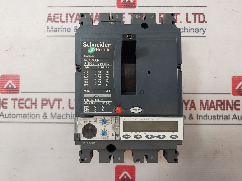 Schneider Electric Nsx 160N Circuit Breaker – Aeliya Marine Tech
