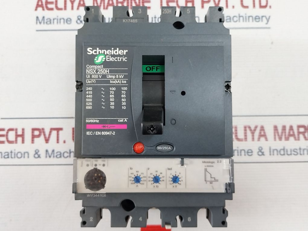 Schneider Electric Nsx 250H Circuit Breaker 250A – Aeliya Marine Tech