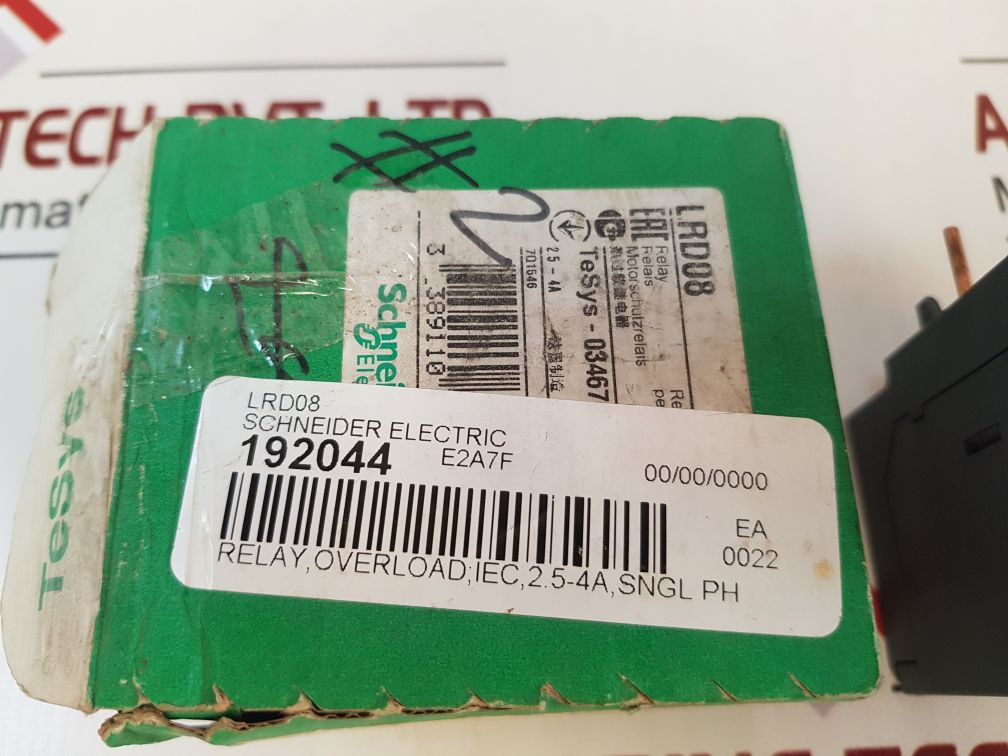 Schneider Electric/Telemecanique Lrd 08 Thermal Overload Relay – Aeliya ...
