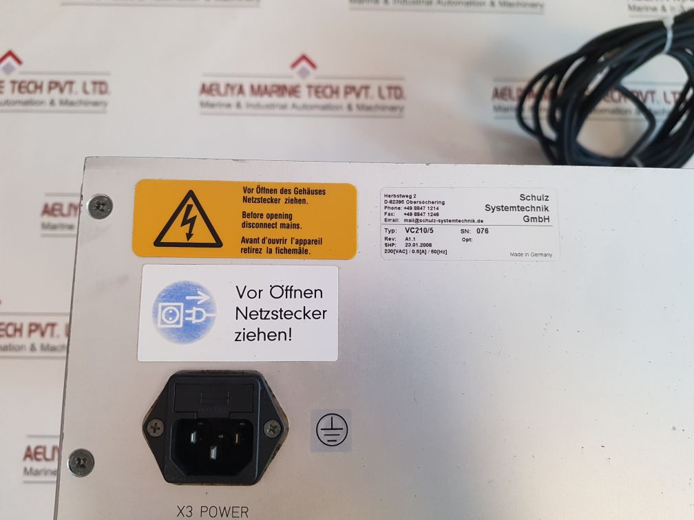 Schulz systemtechnik vc210/5 electronic module – Aeliya Marine Tech