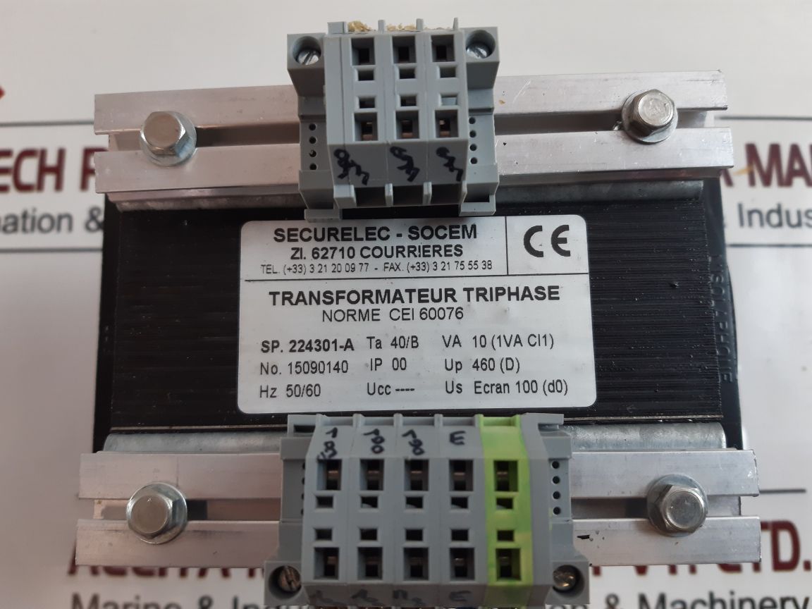 Securelec-socem Sp. 224301-a Three-phase Transformer – Aeliya Marine Tech