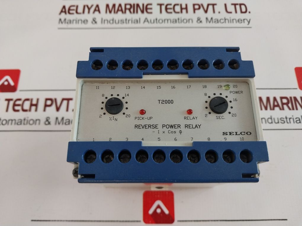Selco T2000-12 Reverse Power Relay 660V Ac – Aeliya Marine Tech