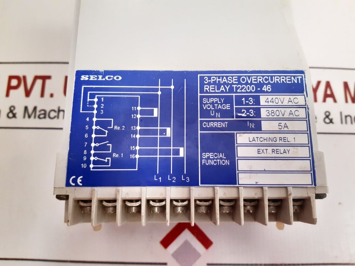 Selco T2200 3-phase Over-current Relay T2200-46 – Aeliya Marine Tech