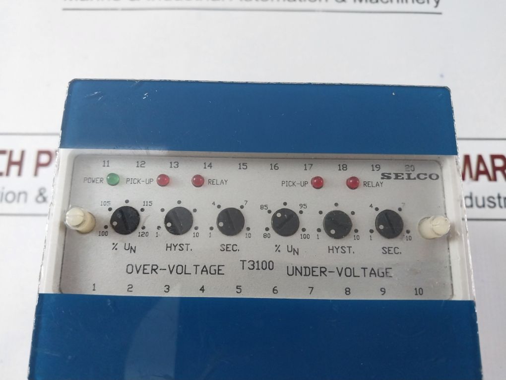 Selco T3100-00 Over-voltage Under-voltage Relay – Aeliya Marine Tech