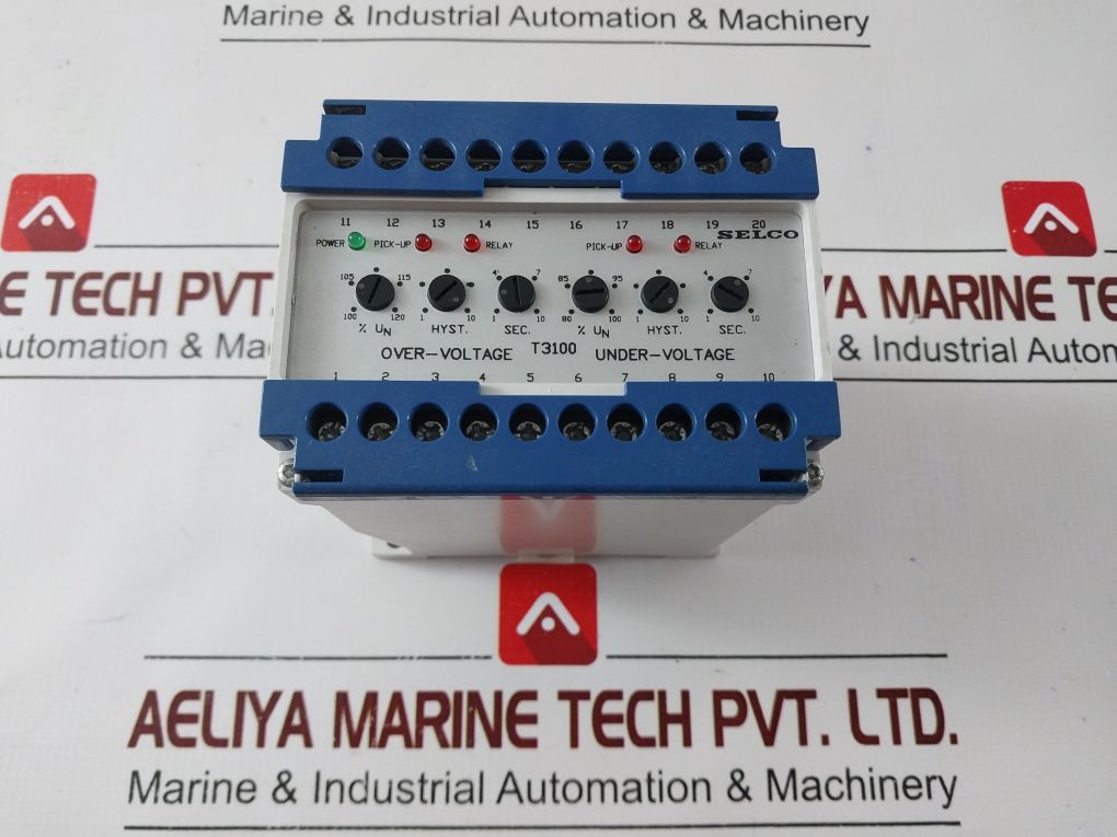Selco T3100-03 Over-voltage Under-voltage Relay – Aeliya Marine Tech