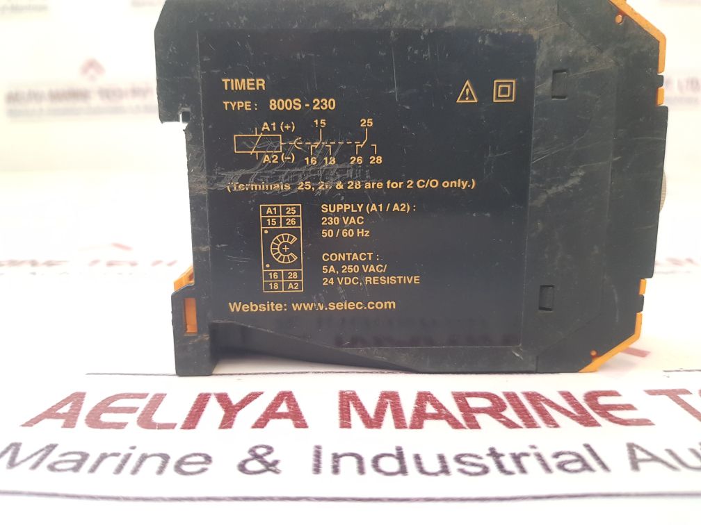 Selec 800S-1-on-60S On Delay Timer 800S-230 – Aeliya Marine Tech®