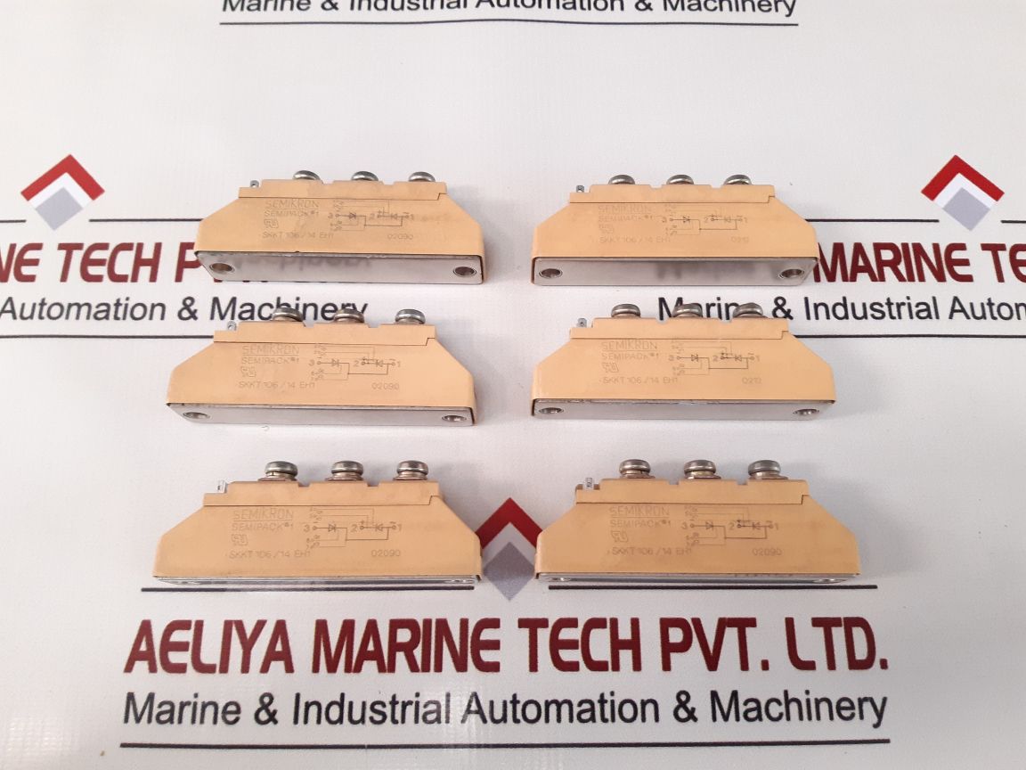 Semikron Skkt 106/14 Eh1 Thyristor Module – Aeliya Marine Tech