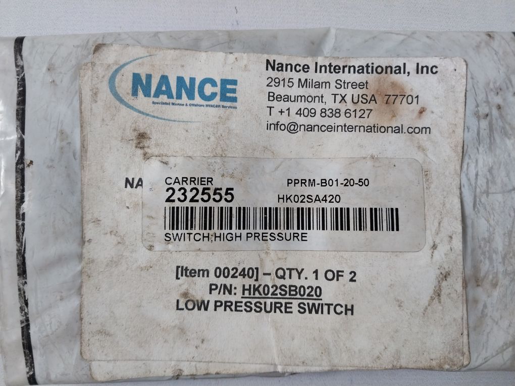 Sensata Hk02Sb020 Low Pressure Switch – Aeliya Marine Tech