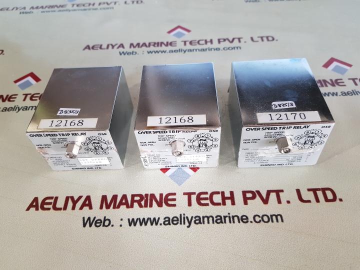 Shinko Over Speed Trip Relay Set Speed 1220Rpm – Aeliya Marine Tech