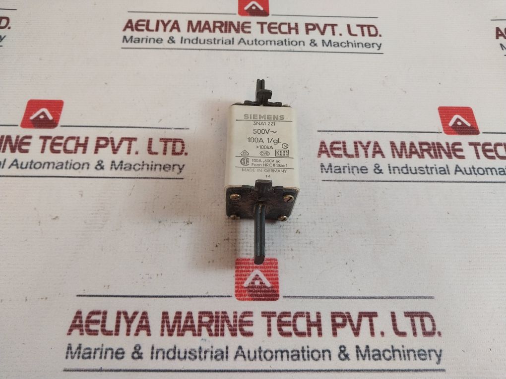 Siemens 3Na1 221 Nh Fuse Link 100A – Aeliya Marine Tech