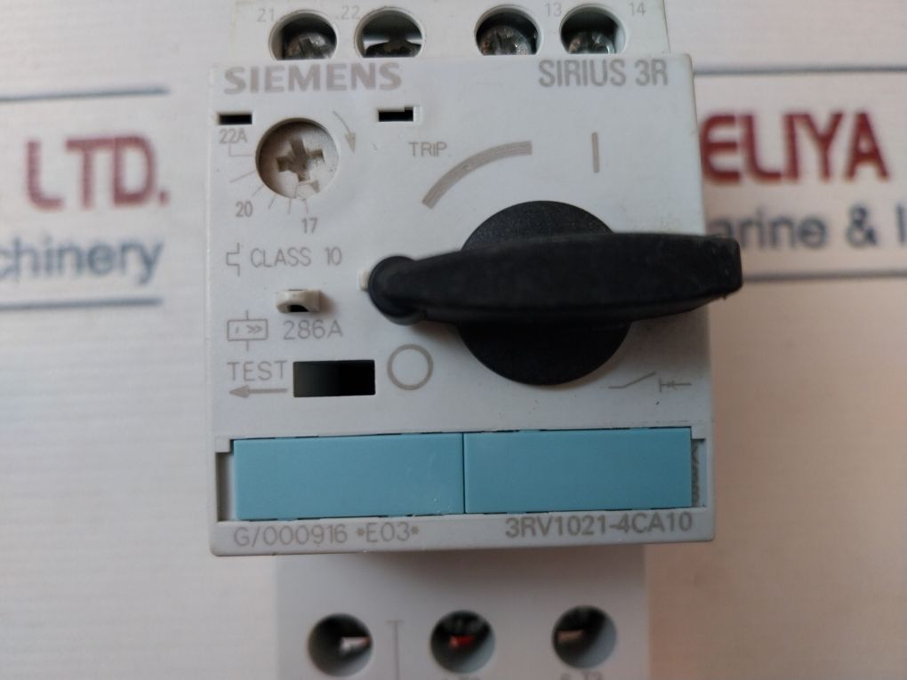 Siemens 3Rv1021-4Ca10 Motor Protection Circuit Breaker – Aeliya Marine Tech