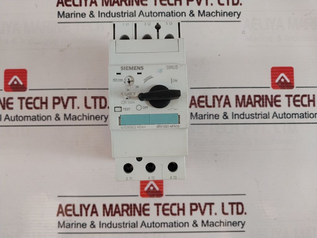 Siemens 3Rv1031-4Fa10 Circuit Breaker 50/60Hz – Aeliya Marine Tech