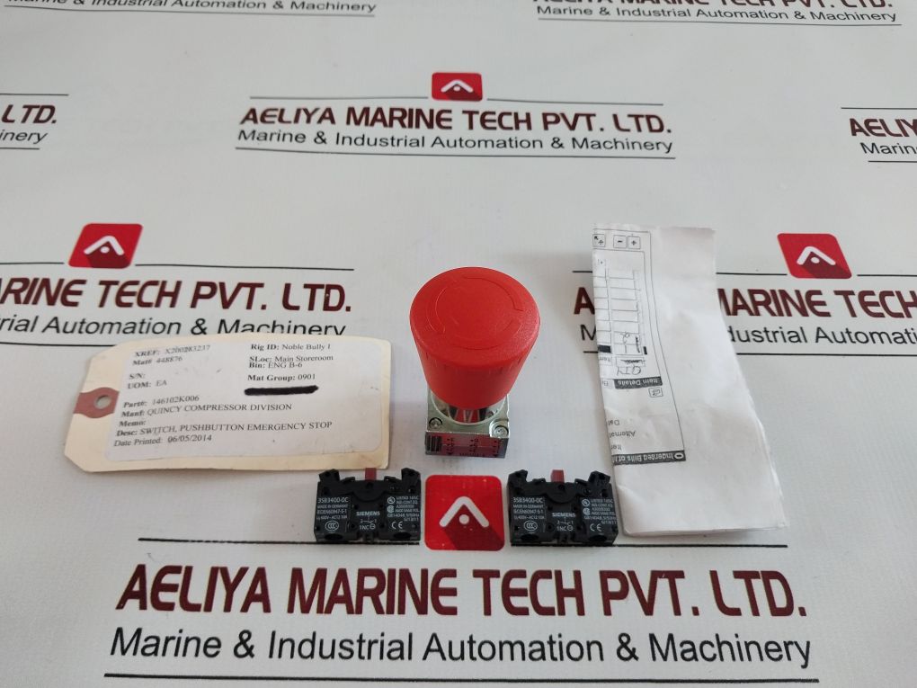 Siemens 3Sb3400-0C Contact Block With Push Button – Aeliya Marine Tech